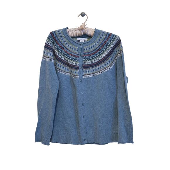 tabitha webb | Sweaters | Tabitha Webb Fairisle Wool Cardigan Grandpa ...
